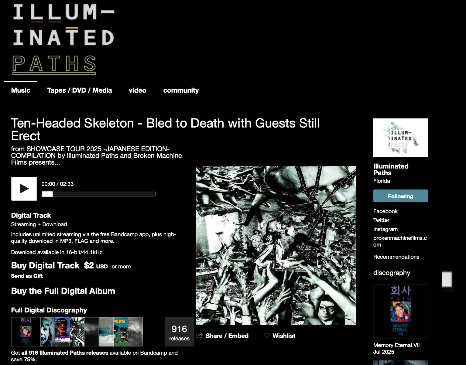 Compilation: “Illuminated Paths” -Japan Tour – TEN-HEADED SKELETON